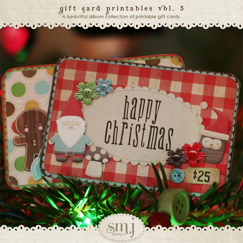 Gift Card Printables Vol 5 | Shabby Miss Jenn Designs