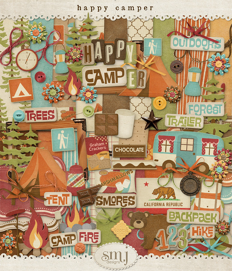 Happy Camper | Shabby Miss Jenn Designs