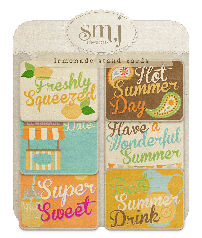 Lemonade Stand Cards | Shabby Miss Jenn Designs