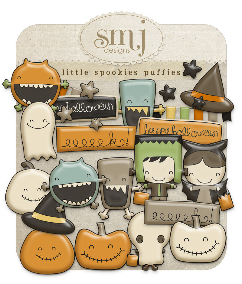 Little Spookies Puffies | Shabby Miss Jenn Designs