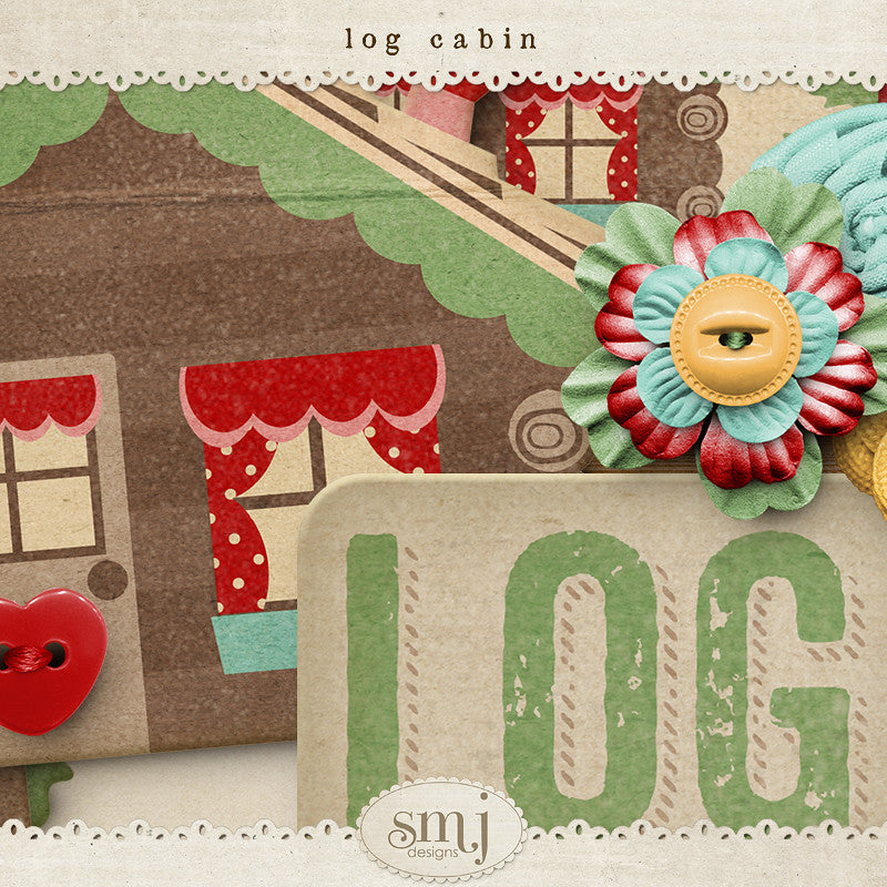 Log Cabin | Shabby Miss Jenn Designs
