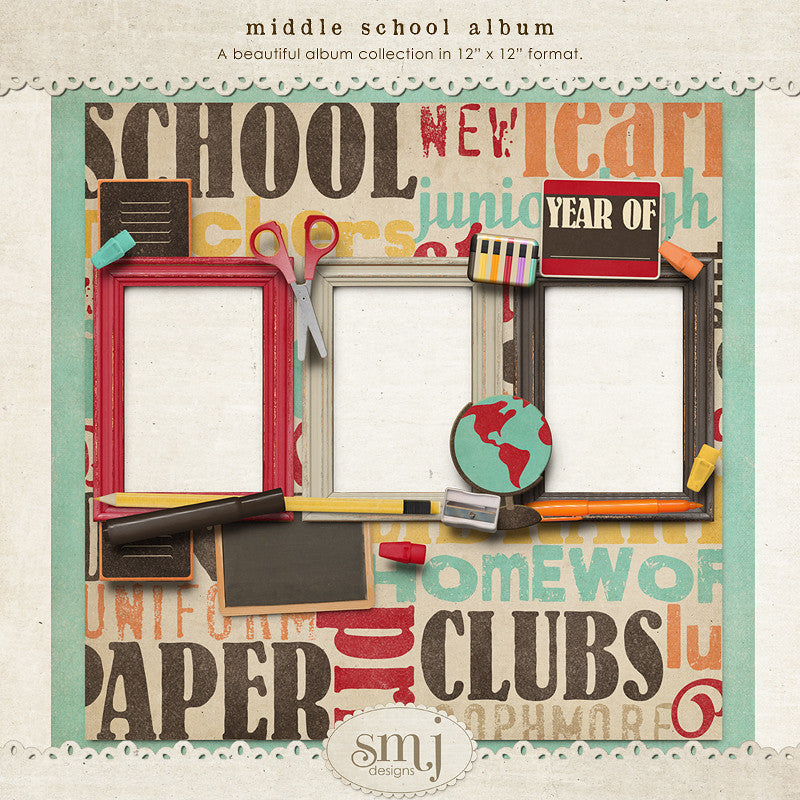 Middle School Album | Shabby Miss Jenn Designs