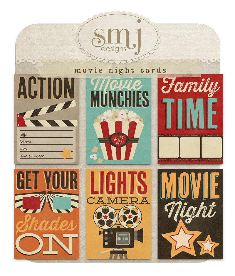 Movie Night Cards | Shabby Miss Jenn Designs