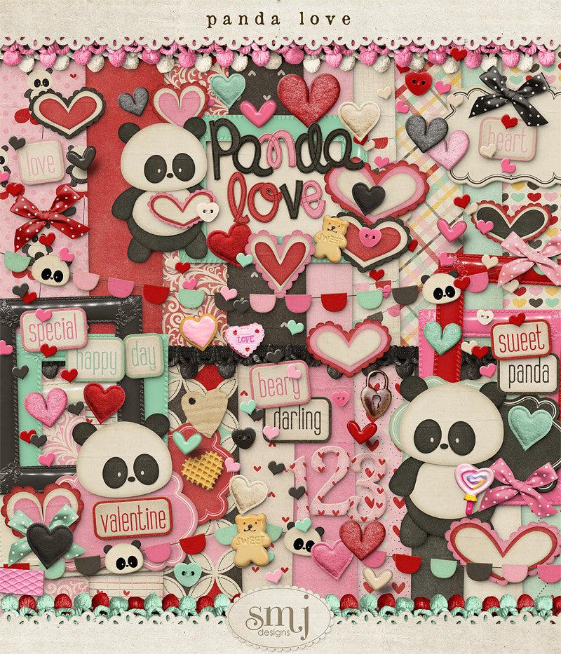 Panda Love | Shabby Miss Jenn Designs