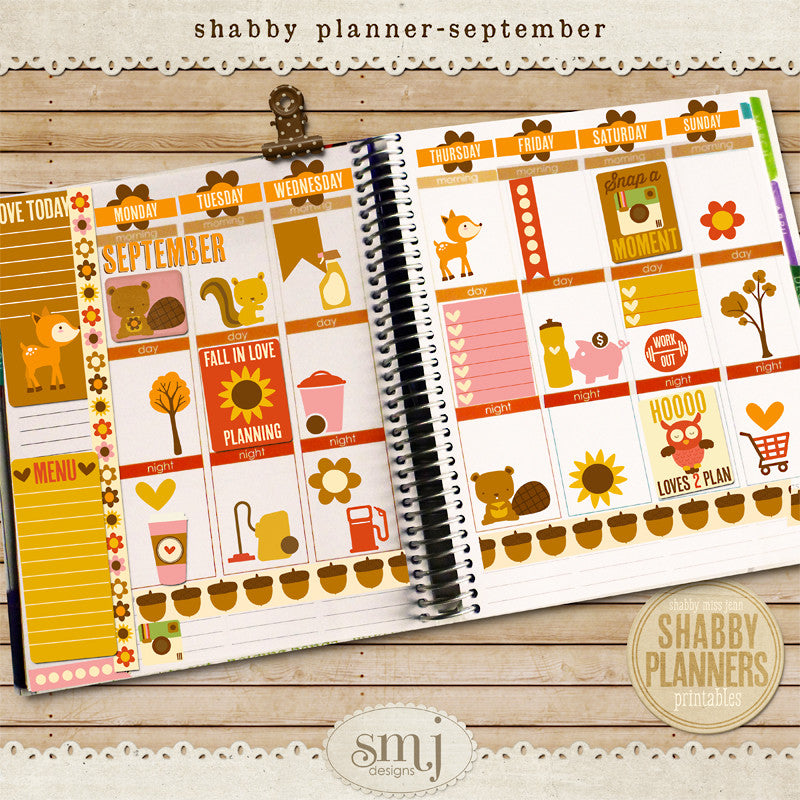 September Forever Fall Planner | Shabby Miss Jenn Designs