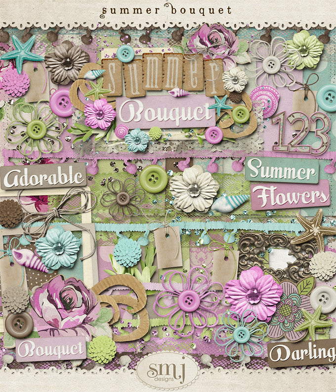 Summer Bouquet | Shabby Miss Jenn Designs