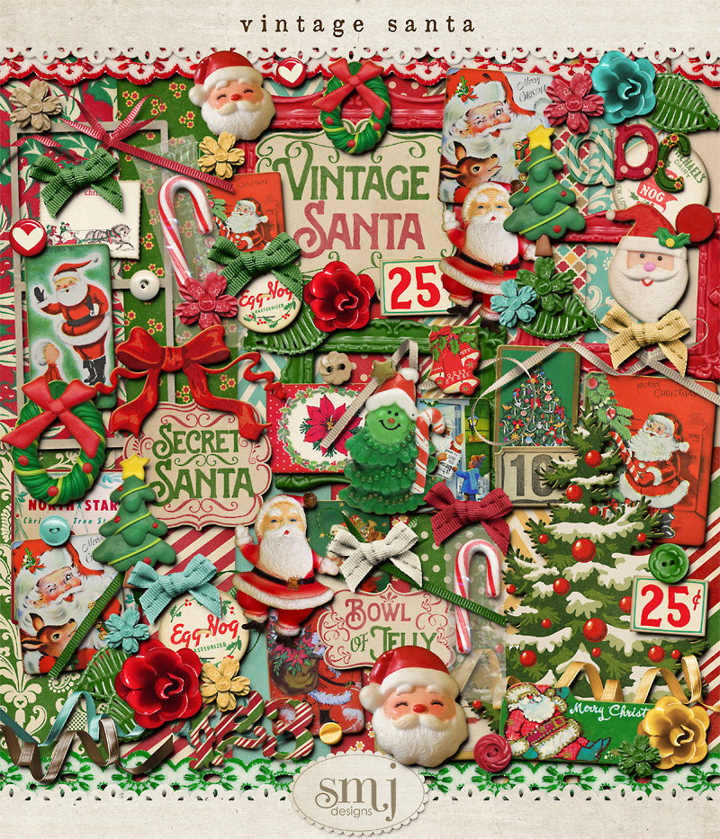 Vintage Santa | Shabby Miss Jenn Designs