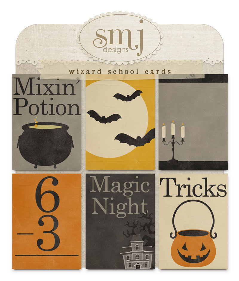 Wizard School Cards | Shabby Miss Jenn Designs